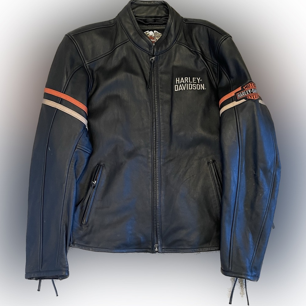 Harley Davidson Pitstop Bomber Leather Mens Jacket | … - Gem